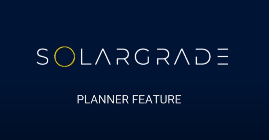 Introducing SolarGrade Planner - SolarGrade